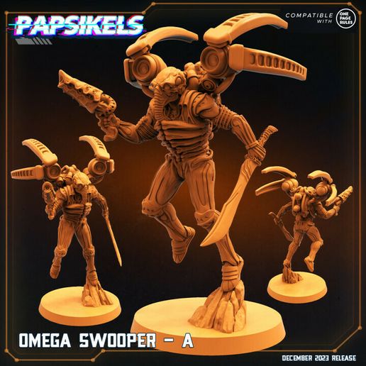 👽 OMEGA SWOOPERS・ 3D File for 3D printing・Cults