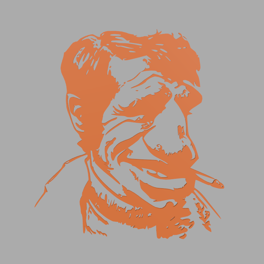 STL file Jean-Paul Belmondo 🎨 ・3D printer design to download・Cults