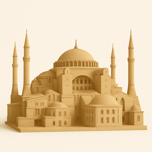 🦃 Hagia Sophia - 3D Model of Hagia Sophia (Istanbul)・ STL File for 3D ...