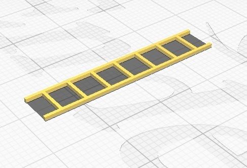 🪜 3m ladder in H0 scale・Free STL File for ・Cults