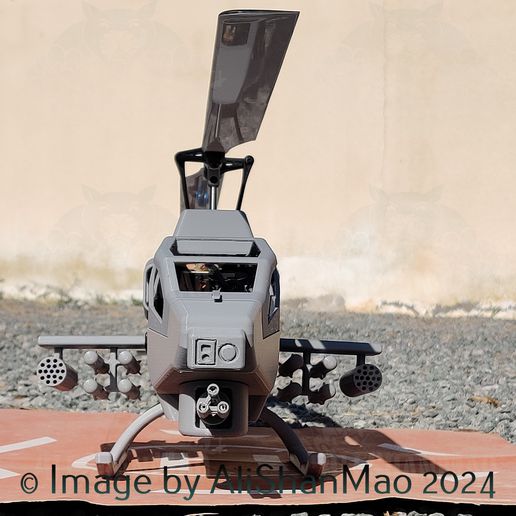 🚁 Cobra Inspired RC Attack Helicopter Shell・ STL File for 3D printing・Cults