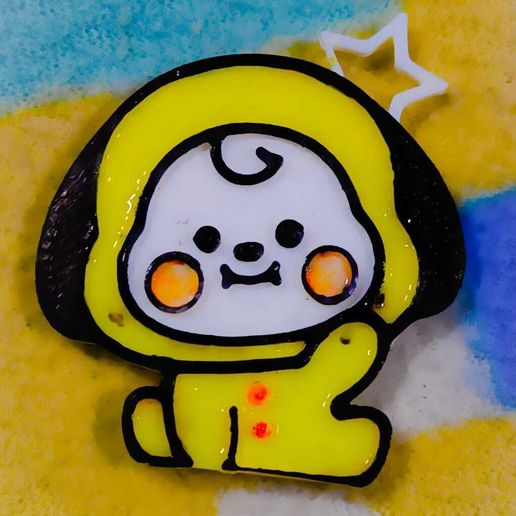 Free STL file bts chimmy key chain 🔑 ・3D print design to download・Cults