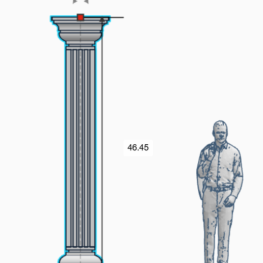 🏗️ Pillar pole 3 1/64 scale modular・ STL File for 3D printing・Cults