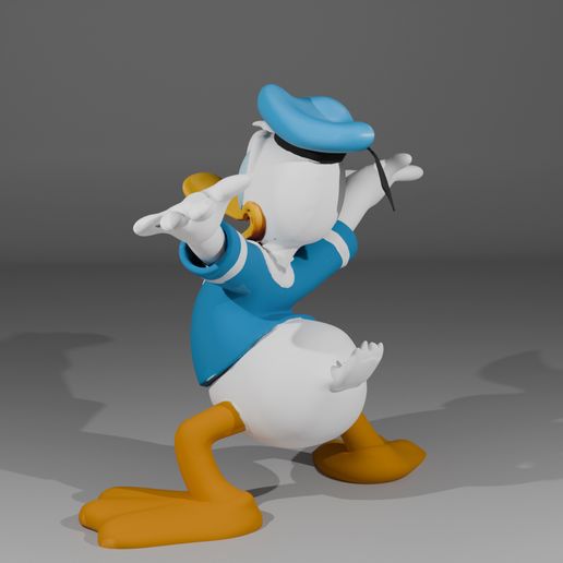 🦆 Donald Duck Pose 2・ STL File for 3D printing・Cults