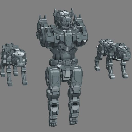 🌆 Zoid Voltron 3d printing・ 3D File for 3D printing・Cults