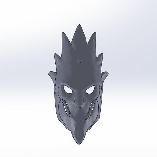 🐉 Dragon Fiend Mask – 3D Printable Fantasy Mask・Free STL File for 3D ...