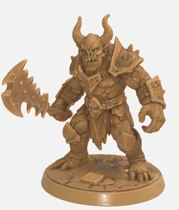 🎲 Gorthok the Ravager - DnD Enemy・Free OBJ File for 3D printing・Cults