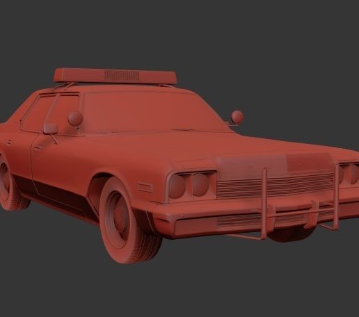 🇲🇨 Dodge Monaco Mk3 berline Police 1974・Fichier STL pour Impression 3D ...