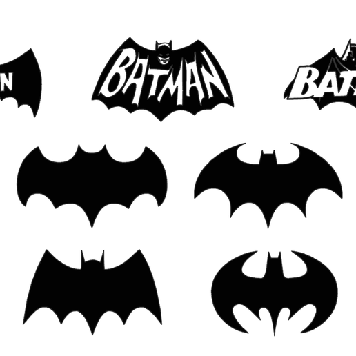 🎮 Batman Logo Evolution | 47 Batman Logos・ STL File for 3D printing and ...
