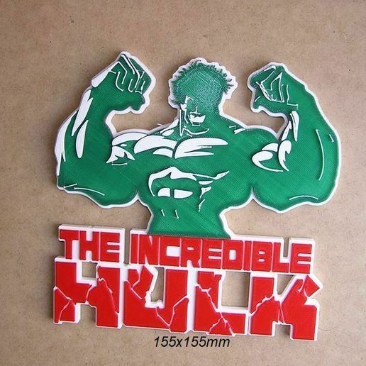 Archivo STL Increible Hulk, la Masa, Vengadores, Marvel, Comic ...