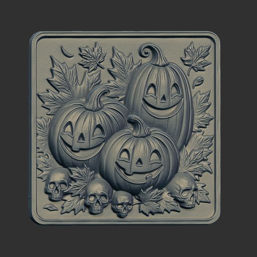 🎃 lindo modelo cnc de tres calabazas・Archivo STL para Impresión 3D y ...