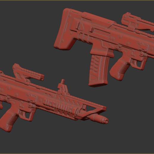 🇺🇸 (1:35 scale) SCAR-17 Ultralight・ 3D File for 3D printing・Cults