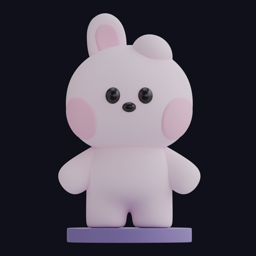 STL file BT21 COOKY BTS 🐇 ・Model to download and 3D print・Cults