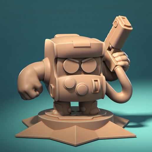 STL file 8-BIT (Brawl Stars) 🌃 ・3D printing design to download・Cults