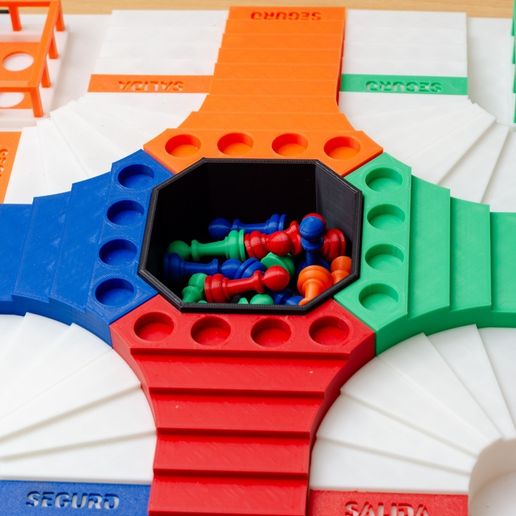 🇨🇴 Parchis - Parqués - board game - juego de mesa - Colombia・ 3D File ...
