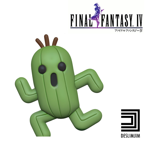 🌵 Cactus Final Fantasy Funko Pop Toyart・ 3D File for 3D printing・Cults