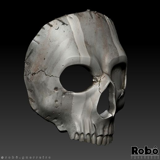 👻 Ghost Mask MW3 Simon Riley (Highly Accurate) - STL model 3D print file・ STL File for 3D ...