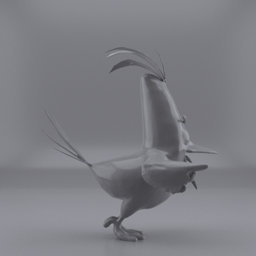 STL file Chuck Angry Birds 😡 ・3D printer model to download・Cults