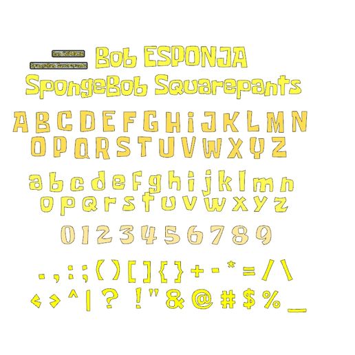 spongebob logo font