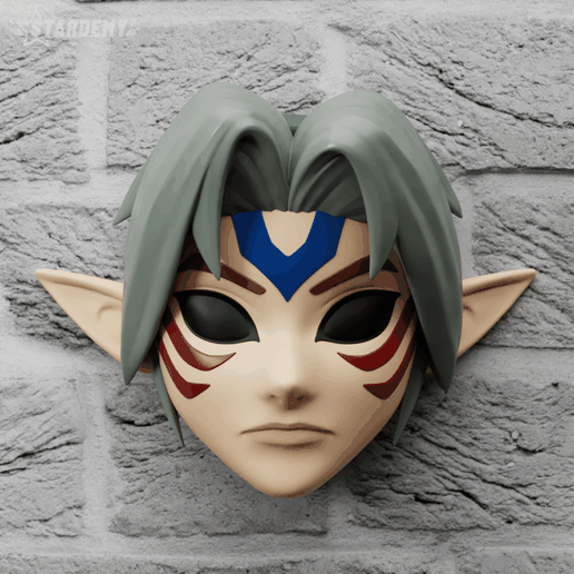 🏢 Fierce deity Zelda Mask Wall Decor・ 3D File for 3D printing・Cults