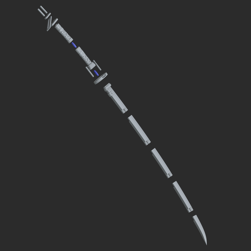🗡️ Zenless zone zero Hoshimi Miyabi sword for 3dprint・ 3D File for 3D ...