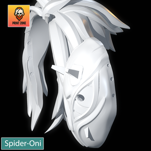 📁 Spider-Oni Mask Marvel Rivals (STL file)・ STL File for 3D printing・Cults