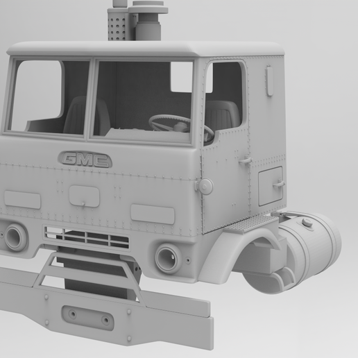 🚕 GMC CRACKERBOX DFR 8000 SLEEPER CAB V1 1/14・ STL File for 3D printing ...