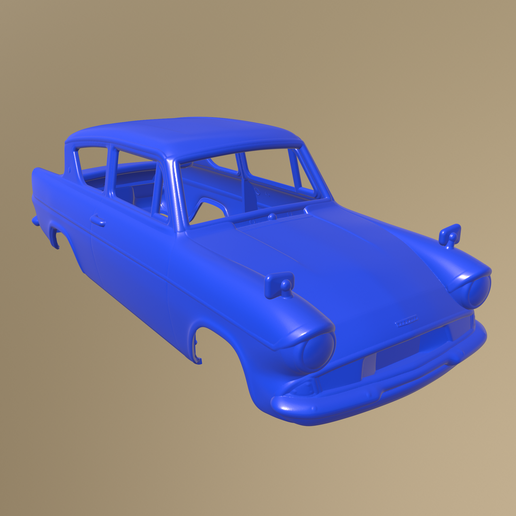 🚙 Ford Anglia Saloon 1967 Printable Car In Separate Parts・ STL File for ...