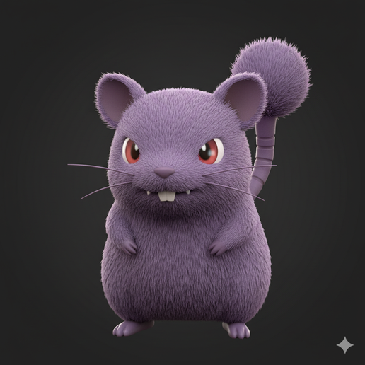 🐉 POKEMON CARTOON Rattata pokemon escultura, pokemon estatua, pokemon ...