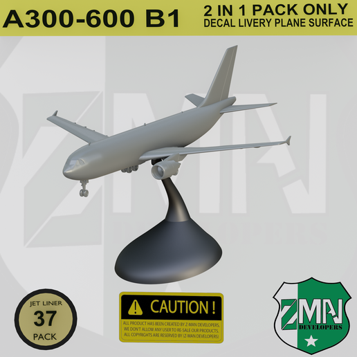 ️ A300-600 B1 (2 IN1)・ 3D File for ・Cults