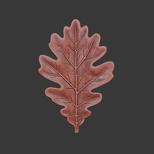 📁 Oak leaf 3d relief .stl file・ STL File for 3D printing and CNC ...