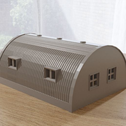 🪖 Military Outpost Quonset Hut Barrack MOP T3・ 3D File for 3D printing ...
