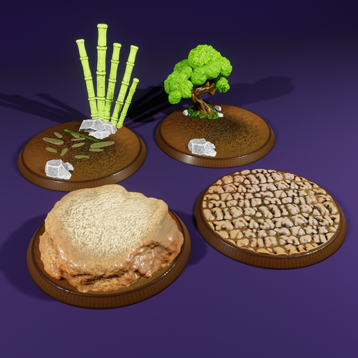 🐼 Dnd/ minis base set・Free STL File for ・Cults