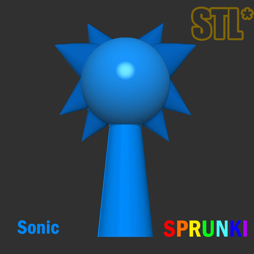 🦸 Sprunki 3D Incredibox Sonic Sprunki STL 3D Character Fanart・ STL File ...