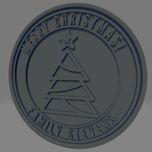 Archivo STL The Stevens Family’s Personalized Christmas Coaster ...