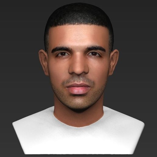 👤 Drake bust for full color 3D printing・ 3D File for 3D printing・Cults
