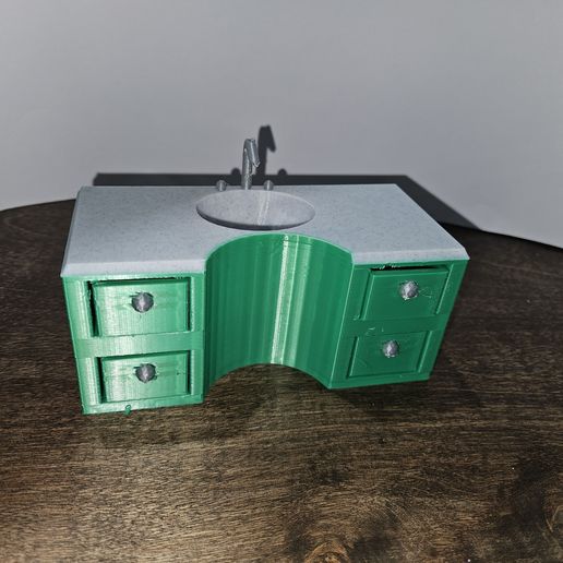3D file Sink plus drawers STL ・3D print design to download・Cults