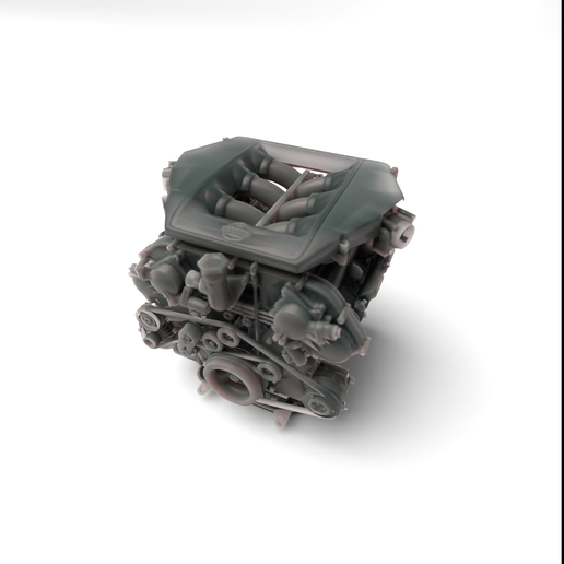 🦸 VR38DETT Engine Kit GTR R35 Engine・ STL File for 3D printing・Cults