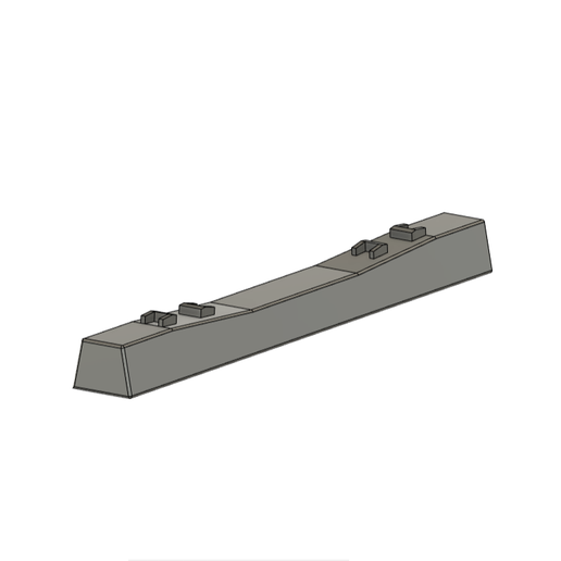 🛤️ Concrete Railway Sleeper (1/14, 1/43 O, 1/87 HO, 1/76 OO, 1/148 N ...