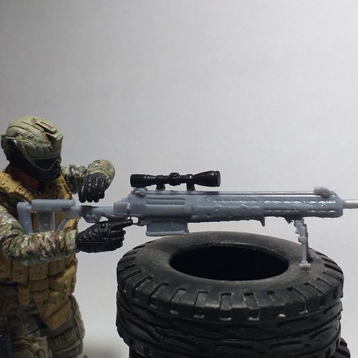 🤙 1:18 Call of Duty HDR Sniper Rifle・ STL File for ・Cults