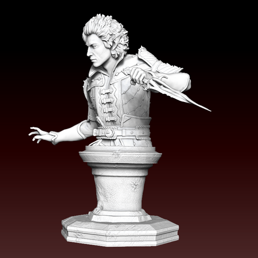 👤 ASTARION | BALDUR'S GATE 3 | BUST VERSION・ STL File for 3D printing・Cults
