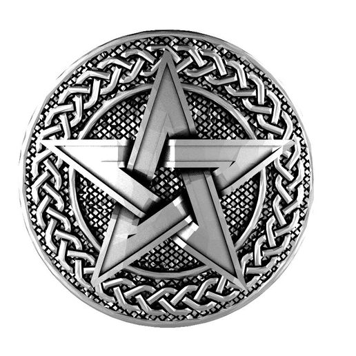 🔑 Pentagram pendant・ STL File for 3D printing and CNC machining - Laser ...