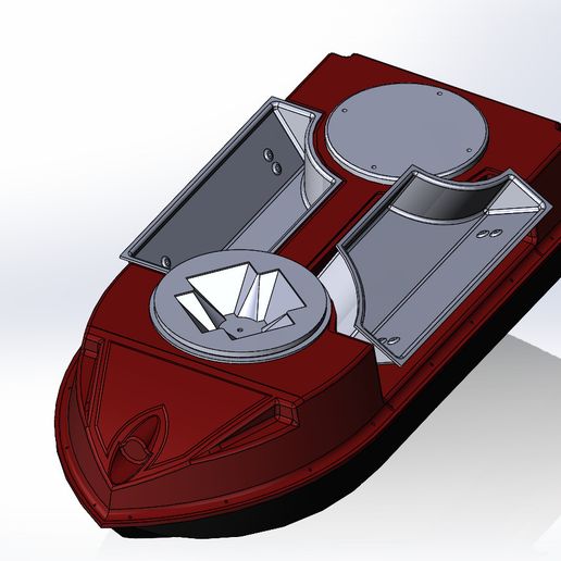 🎏 Carp boat, Bait Boat.・ STL File for 3D printing・Cults