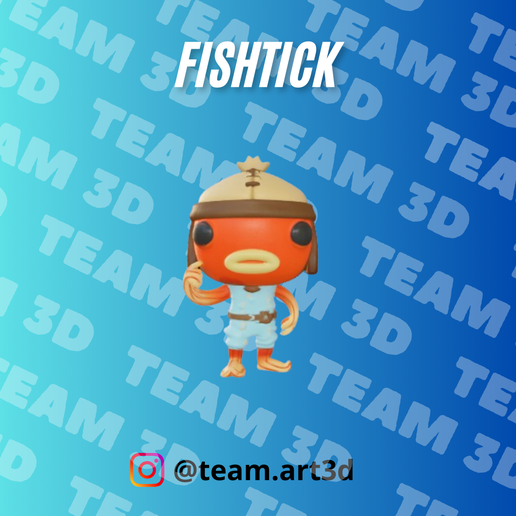 STL file funko pop fishtick fortnite 🐠 ・Template to download and 3D ...