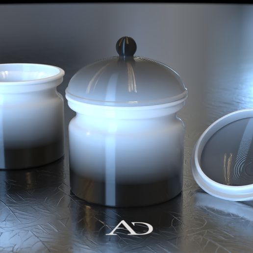 Archivo STL Makeup - Maquillage - Multi-use pot - Pot multi usages 🪴 ...