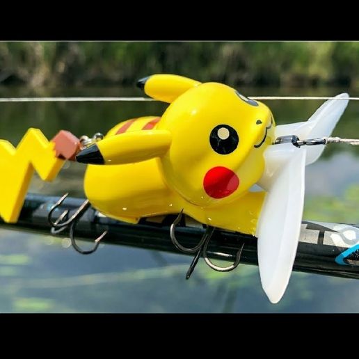 🎣 Pokemon Fishing Lure Pikachu 🎣・ STL File for 3D printing・Cults