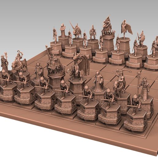 🪄 Heroes of Might and Magic 3 Chess Set・ STL File for 3D printing・Cults