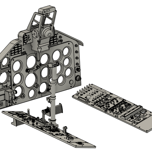🛩️ Scale Instrument panel for L39 Albatros / jet combat fighter / model ...