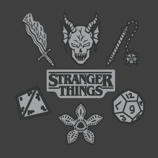 🎨 Stranger Things Fan art Crocs Charms and Jibbitz・ 3D File for 3D ...