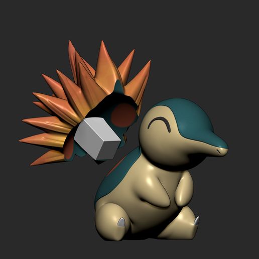 🐉 Pokemon - Cyndaquil with 2 poses・ STL File for 3D printing・Cults